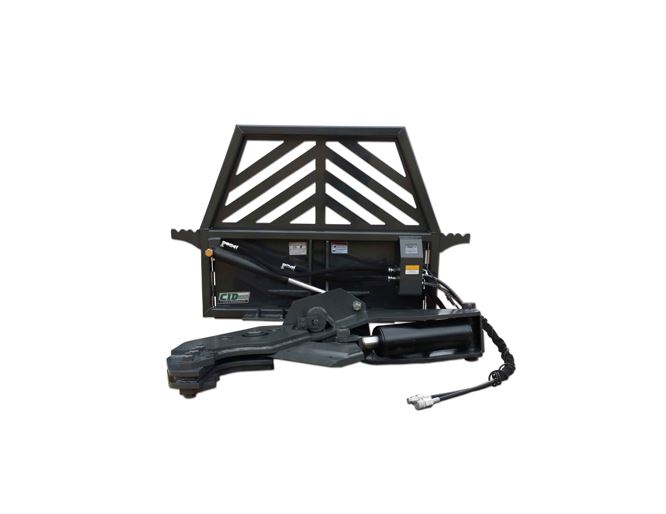 CID Hydraulic Skid Steer Loader Tree Shear Attachment for Sale